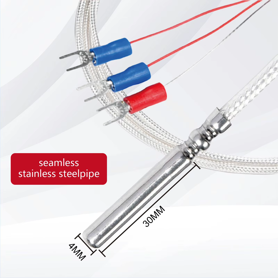 PT100 Temperature Sensor RTD Temperature Probe Waterproof Stainless ...