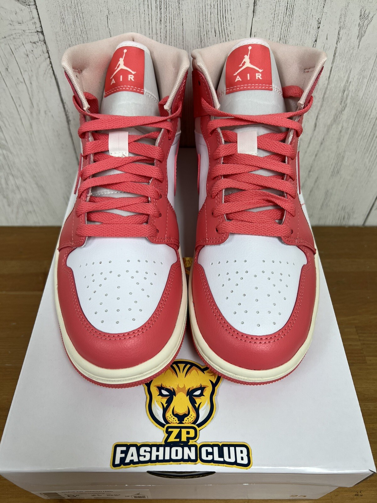 Air Jordan 1 Mid Strawberries Pink and Cream BQ6472-186 Women Sizes | eBay