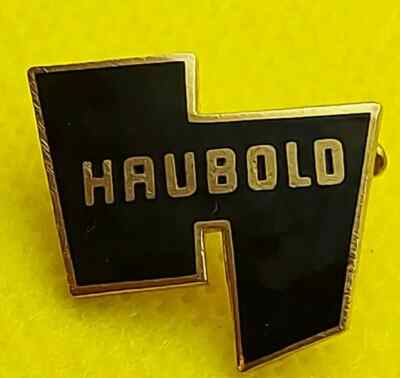 HAUBOLD Germany - Pneumatic tools air, vintage pin, badge, abzeichen ...
