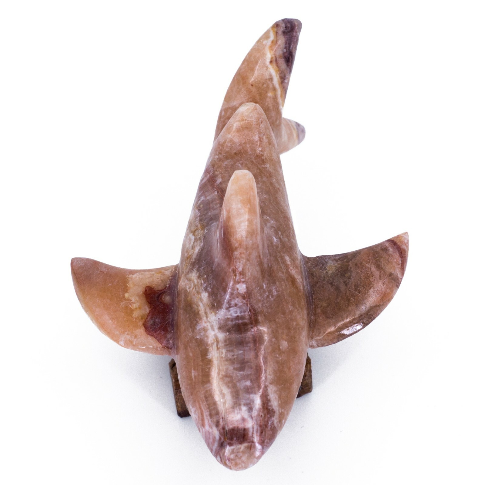 Unique Hand Carved Marble Stone Shark Figurine Carving 4.5" Long New | eBay