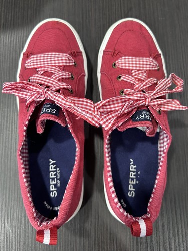 Sperry Women’s Size 7.5 Red Boat Shoes Canvas | eBay