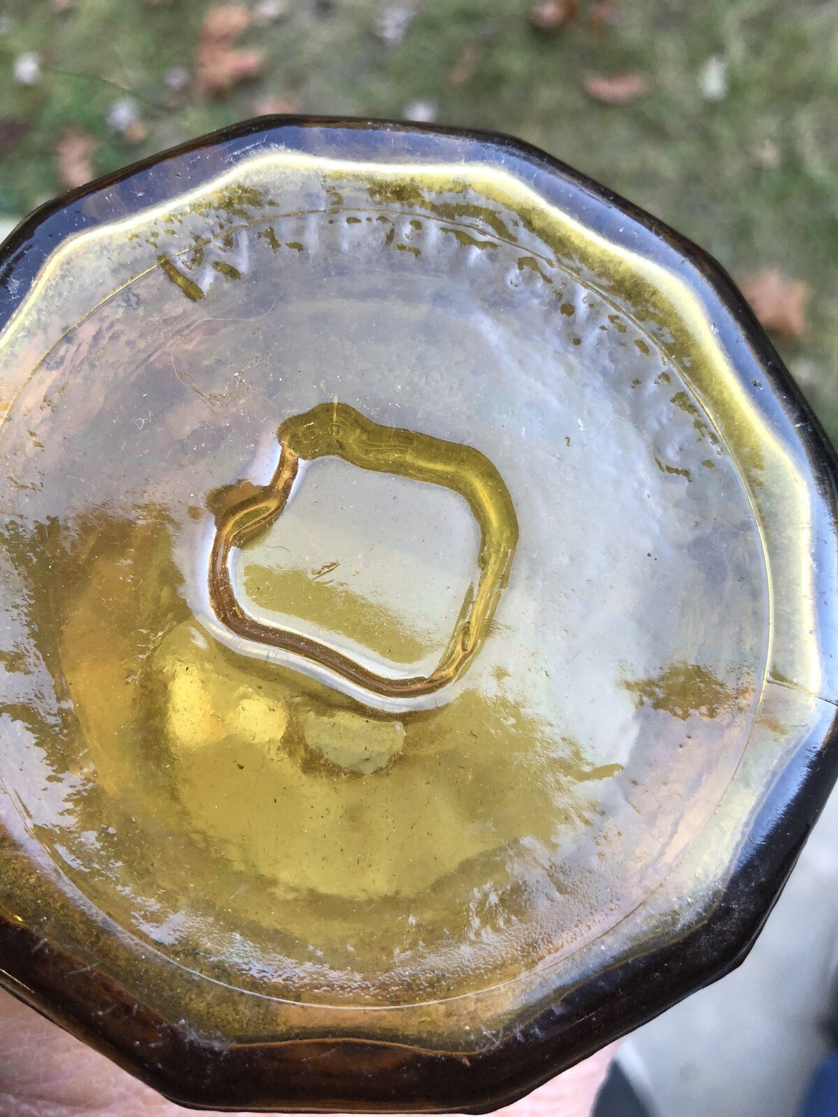 1852 Col Sam Johnson, Richmond VA, Beautiful Amber 8” GLASS BOTTLE ...