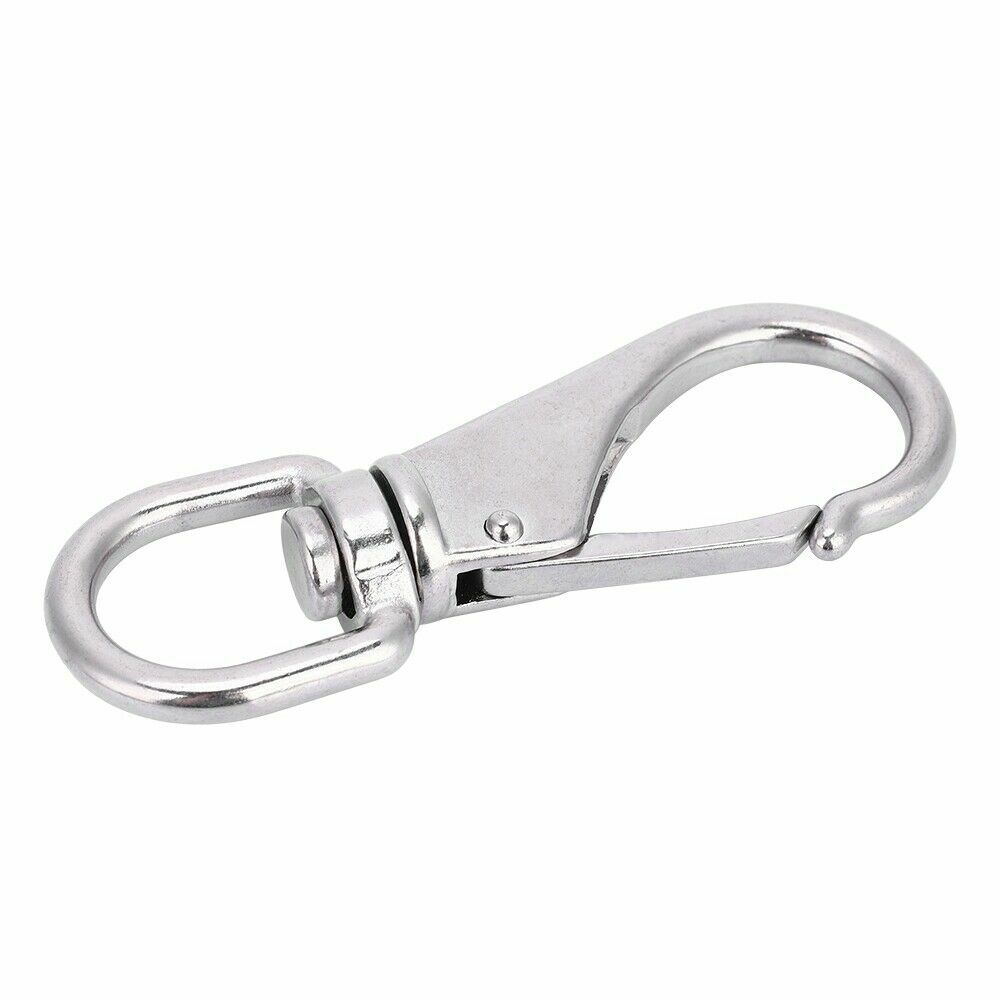 1PCS Boat Swivel Eye Bolt Snap Spring Hook 118MM Safety Carabiner ...