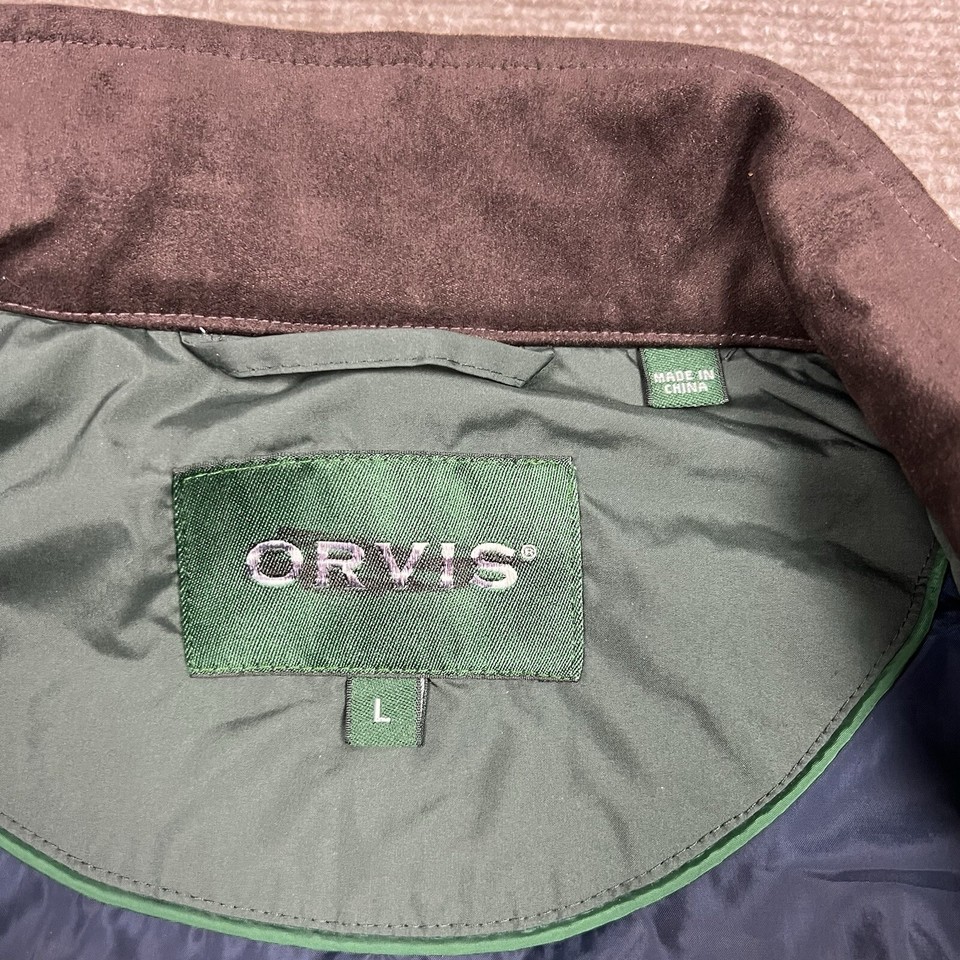 Orvis RT7 Vest Diamond Quilted Mens Large Full Zip Hunting Outdoors ...