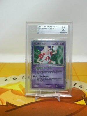 Pokemon TCG 2004 graded EX fire red leaf green mr mime ex #110 9 | eBay