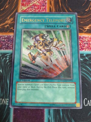 Yu-Gi-Oh! Emergency Teleport TDGS-EN053 Ultimate Rare 1st Edition Near ...