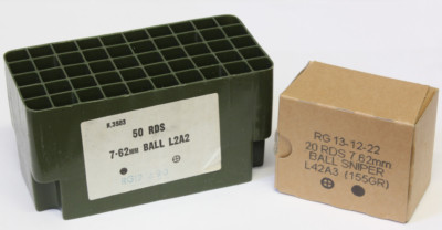 British Army L1A1 SLR Lee Enfield Storage Boxes, L2A2 & L42A3 Sniper ...