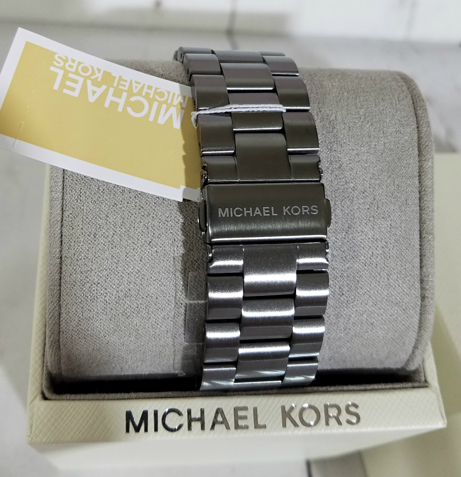Michael Kors MK8576 Slim Runway Wristwatch - Gunmetal for sale online ...