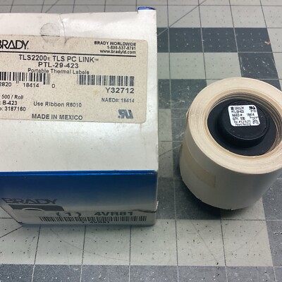 Brady TLS2200 PTL-29-423 Portable Thermal Labels - (CG3I) | eBay