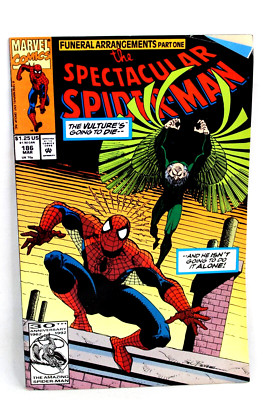 Spectacular Spider-Man #186 Funeral Arrangements Vulture 1992 Marvel ...