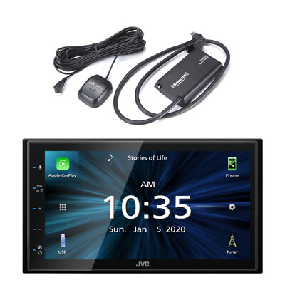 JVC Double DIN 6.8" Touchscreen Bluetooth Receiver and Satellite Radio ...