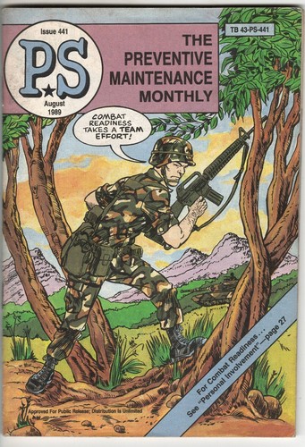 Preventive Maintenance Monthly Magazine 441 August 1989 Combat Army ...
