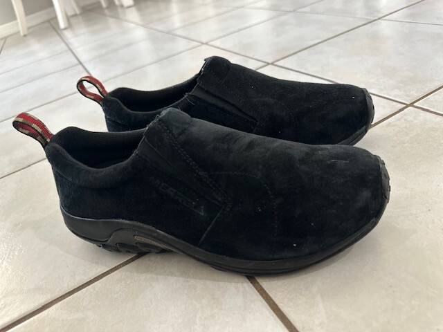 Merrell Dual Density J63815W Mens Jungle Moc Shoe Black Suede Size 10.5 ...