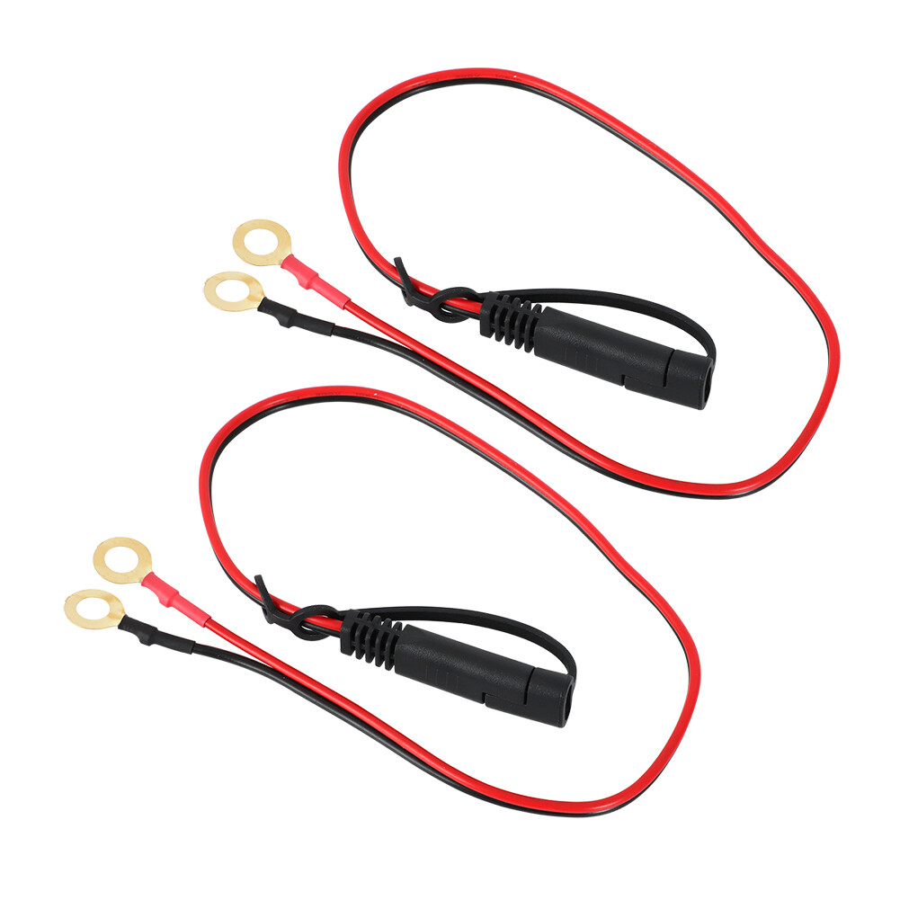 2PCS Battery Quick Connect Cable W/ Sae 18 AWG SPT 2Pin Ring Terminal ...