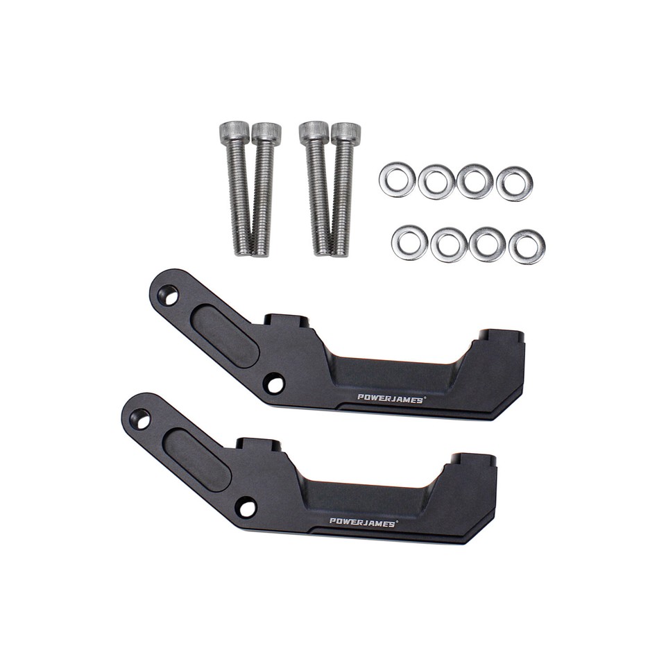 2PCS 108mm Black Front Brake Caliper Mounting Bracket for Harley ...