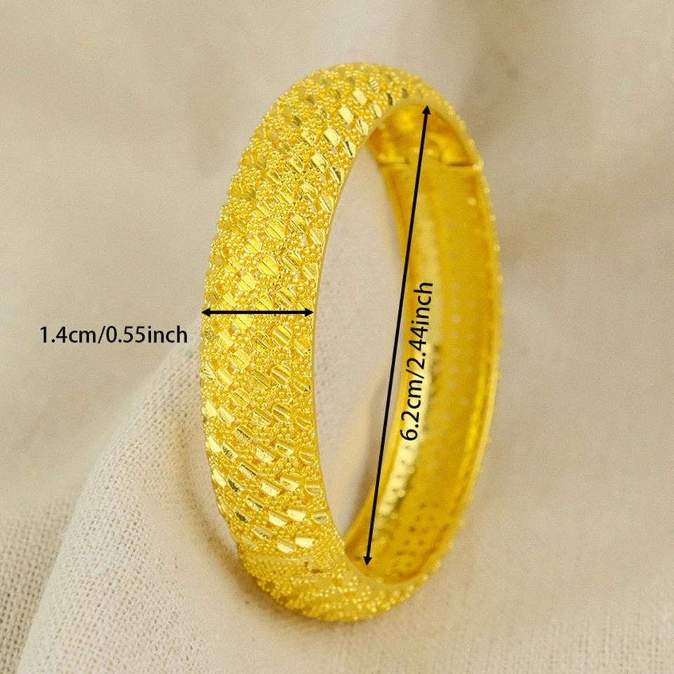 Charming Gold Plated Bracelet for Indian Bridal Style Sand Gold Design ...