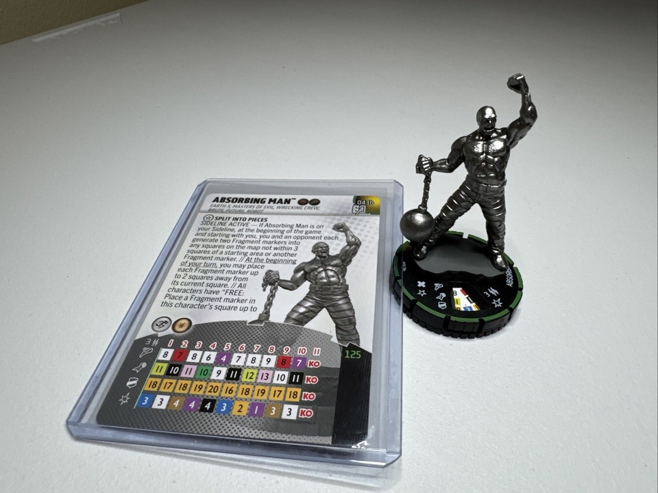 Marvel Heroclix 043b Absorbing Man Avengers 60th Super Rare Prime ...
