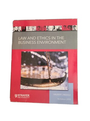 Strayer Leg500 Law & Ethics in the Business Environm... | eBay