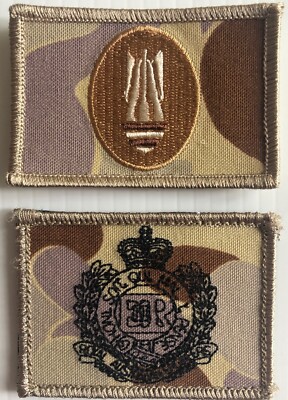 Royal Army Australian Engineers Patch DUO, DPDU, hook & loop back ...