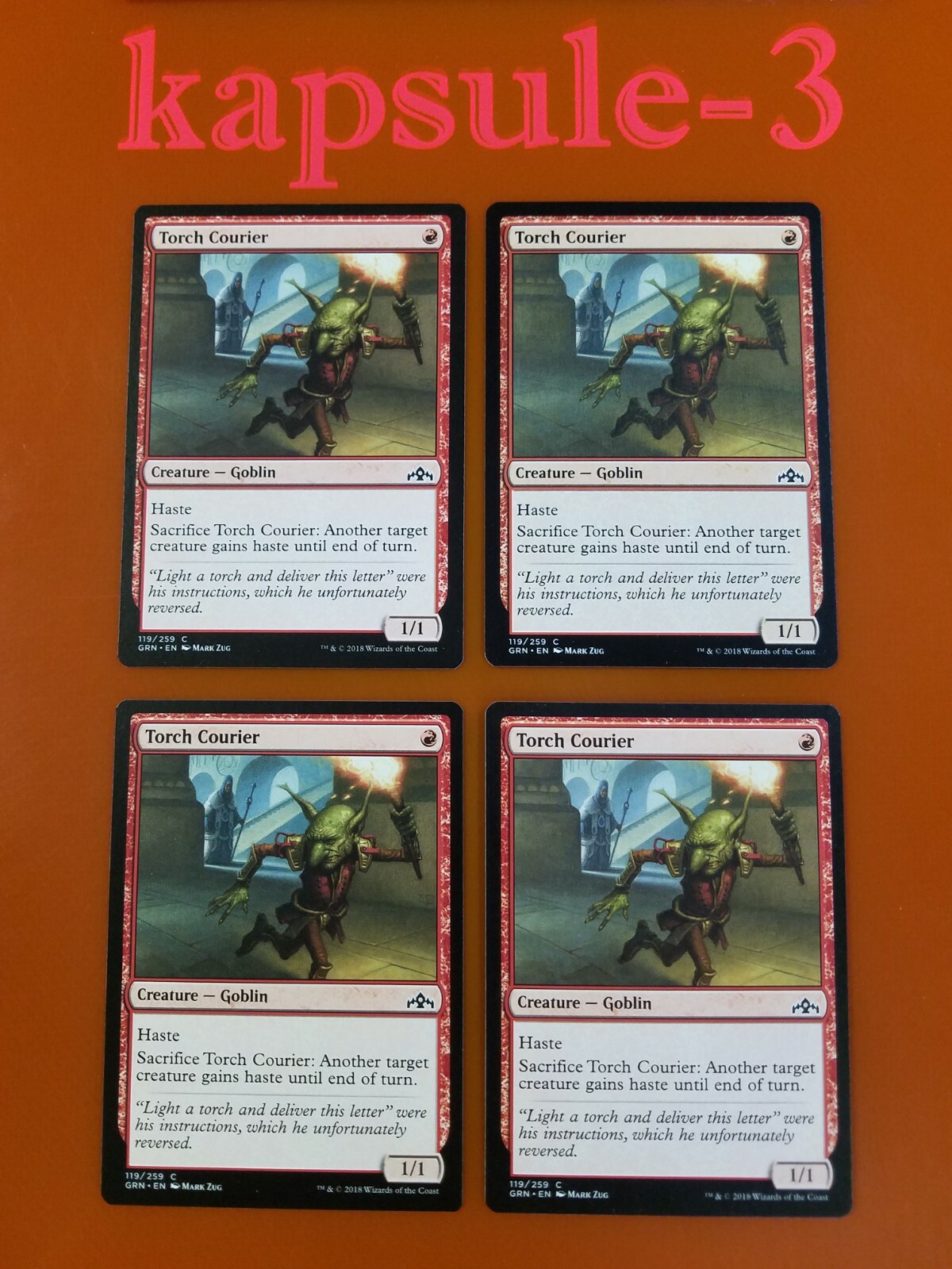 4x Torch Courier (LP-NM) | Guilds of Ravnica | MTG Magic Cards | eBay
