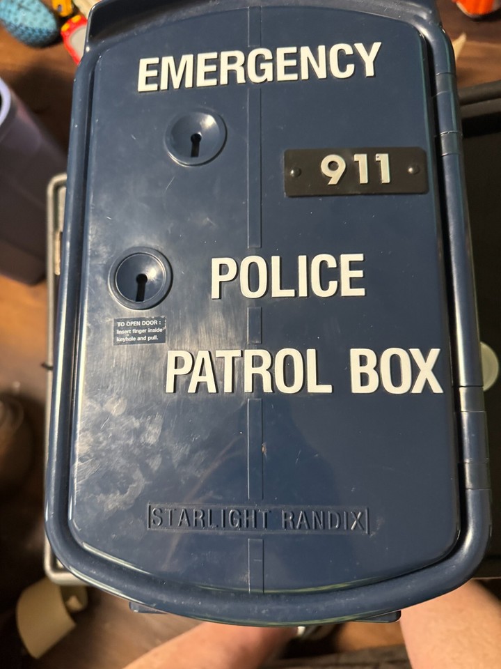 Vtg Police Emergency Patrol Box 911 Telephone Starlight Randix PB 104 ...