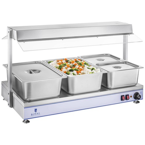 Electric Hot Plate - 3 halogen lamps - 1,550 W - Food warmer ...