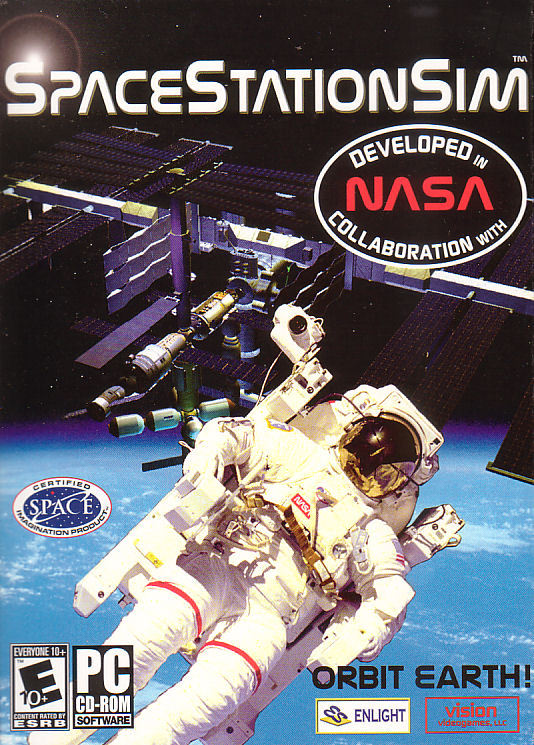 SPACE STATION SIM Nasa Simulation Rare Vintage PC Game - US Version ...
