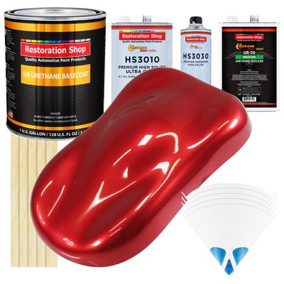 Firethorn Red Pearl Premium Gallon Kit URETHANE BASECOAT Car Auto Paint ...