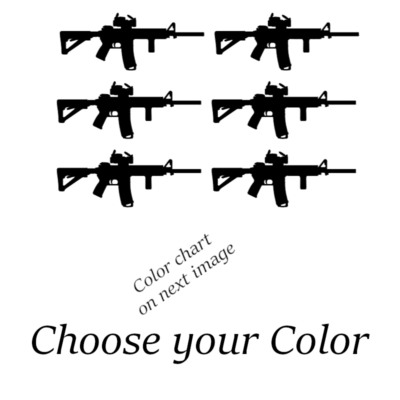 6 Pack AR 15 Mini Vinyl sticker Decals 4"x1.5" Each Pro Gun 2A | eBay