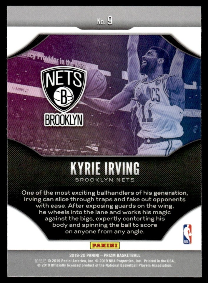 2019-20 Basketball Card Kyrie Irving Cleveland Cavaliers #9 | eBay