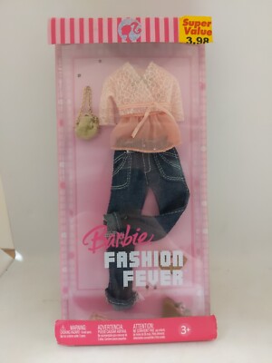 NEW Mattel Barbie 2006 Fashion Fever Jeans, Blouse, Purse, Sunglasses ...