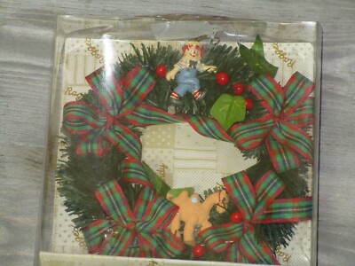 Primitive Folk Art 6" Raggedy Ann's Andy & Camel Wreath Wall Door ...