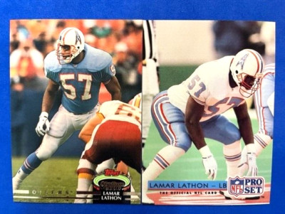NFL - Lamar Lathon 1992 Topps Stadium Club & 1992 Pro Set Football ...