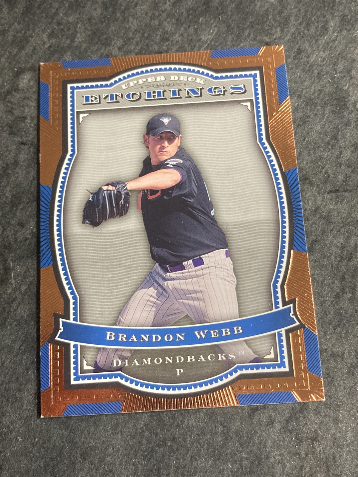 2004 Upper Deck Etchings Brandon Webb Card | eBay