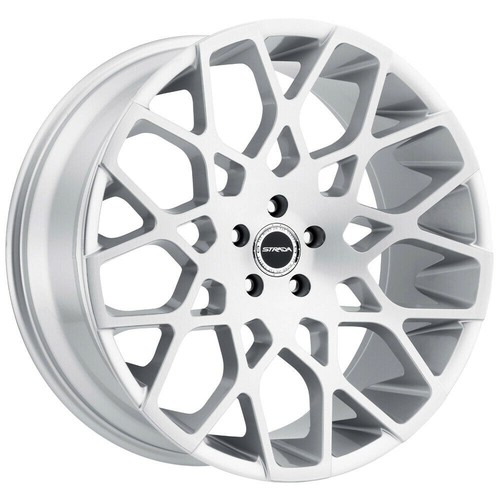 Strada S59 Buca 22x9.5 5x120 25 Silver Brushed Wheels(4) 72.6 22" inch ...