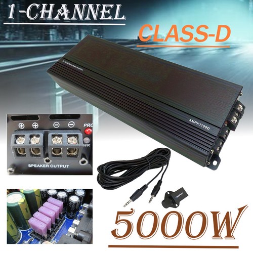 5000W Monoblock Amp –Class D, 1OHM, High-Performance Car Audio Stereo ...