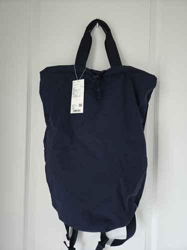 Uniqlo U Drawstring Backpack BLUE NWT | eBay