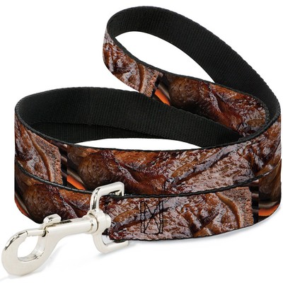 Dog Leash Vivid Grilled Steak NARROW 0.5" | eBay