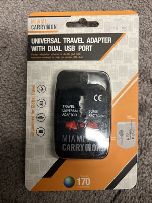 Miami CarryOn International Travel Adapter, AC Charger (UK/EU/AU/CN ...