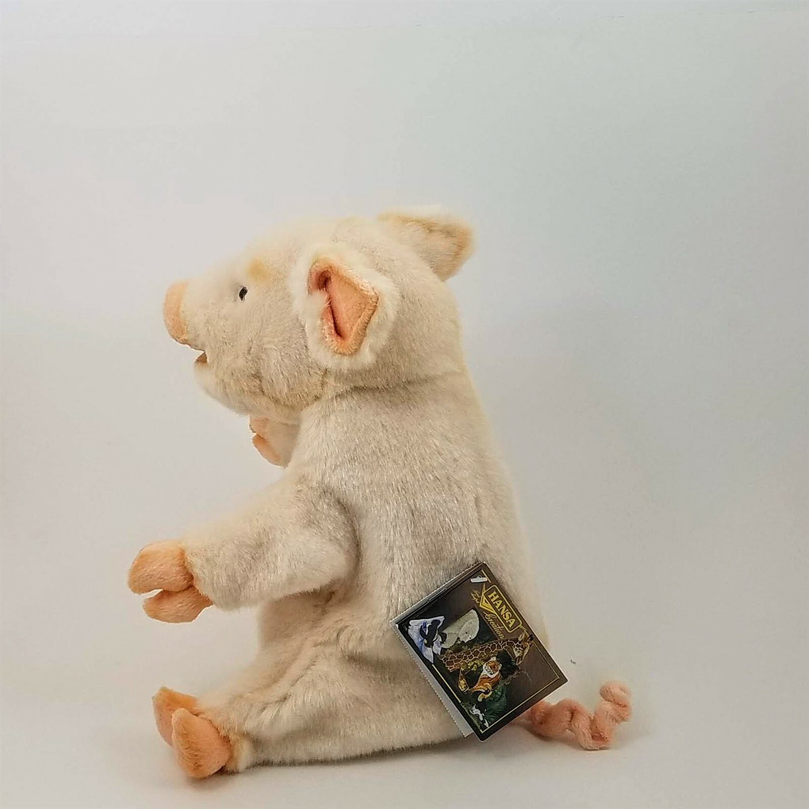 Pig Full Body Hand Puppet Doll by Hansa Realistic Look Plush Animal ...