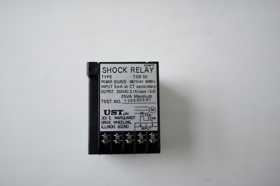 UST TSUBAKI SHOCK RELAY TYPE TSB 50 230/115 VAC 50/60 HZ | eBay