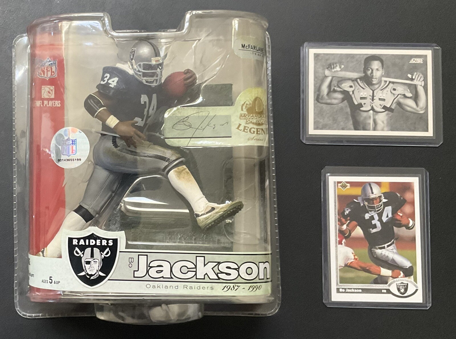 Bo Jackson Figure Oakland Raiders New 2007 NFL Legends Series 3 ...