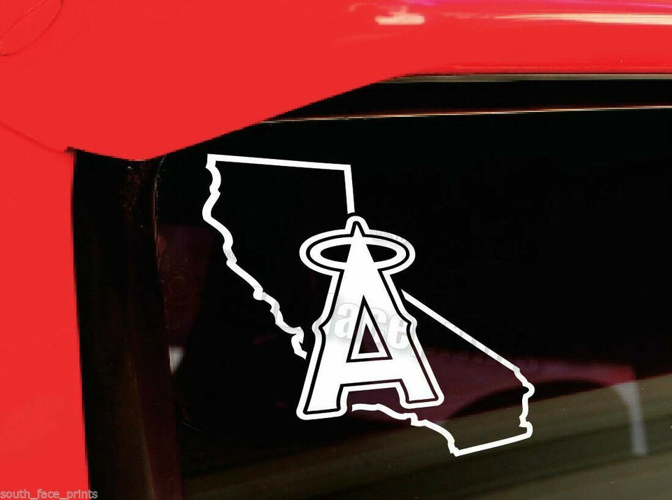 LA Anaheim California State Outline Rear Window Vinyl Decal Sticker ...