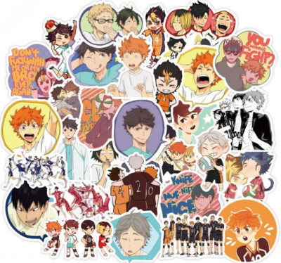 50 Haikyuu Vinyl Stickers Decals For Phone Laptop Decoration Lot Bomb ...