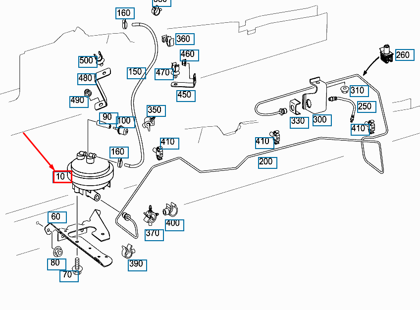 OEM MB SPRINTER 906 Rear Differential Lock and P.t.o Cylinde ...
