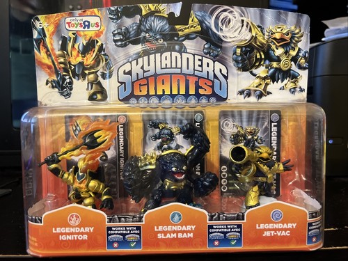 Toys R Us Exclusive Skylanders Giants Legendary Ignitor, Slam Bam & Jet ...