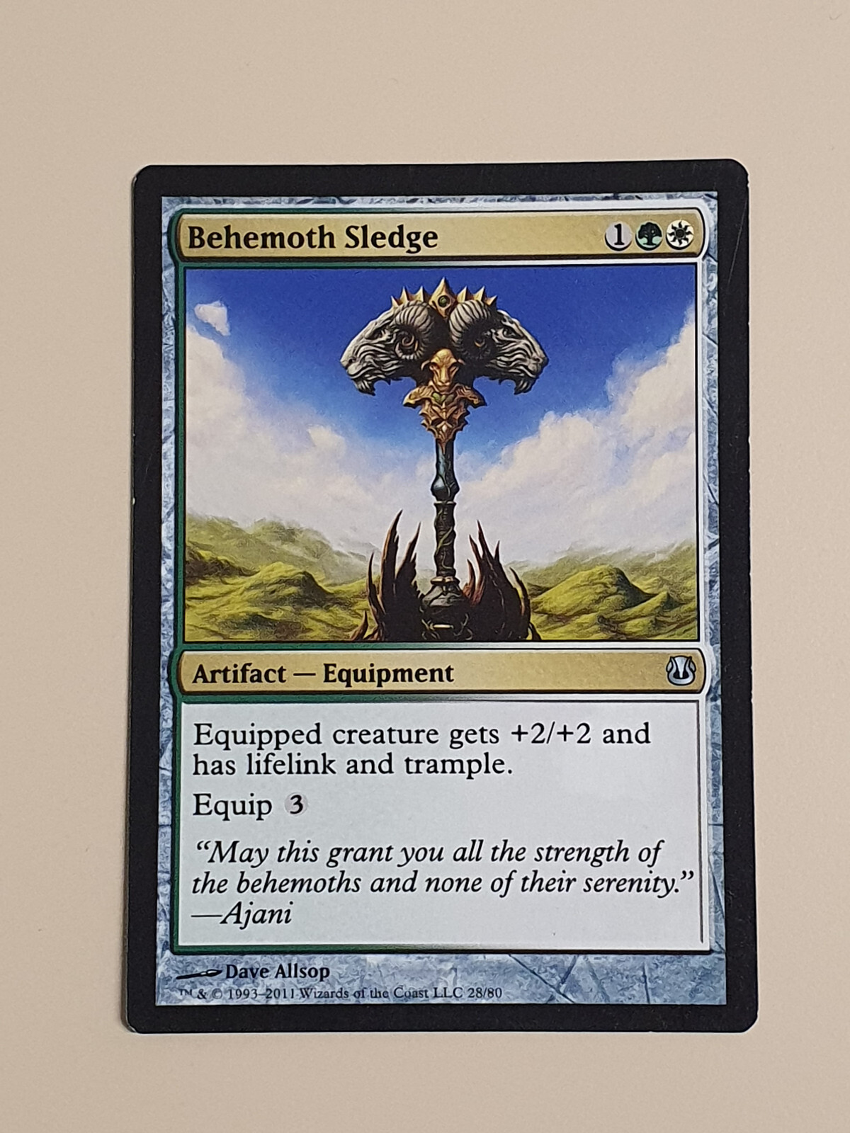 Behemoth Sledge, Duel Decks: Ajani vs. Nicol Bolas, MTG, LP | eBay Australia