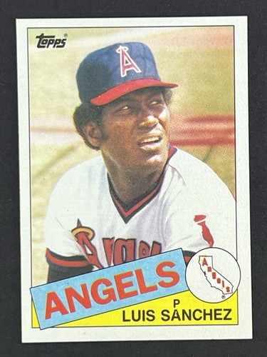 1985 Topps #42 Luis Sanchez Los Angeles Angels | eBay