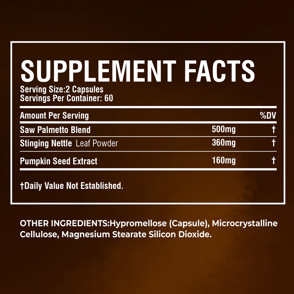 Saw Palmetto Capsules 1020mg - Urinary Tract, Bladder & Prostate, for ...