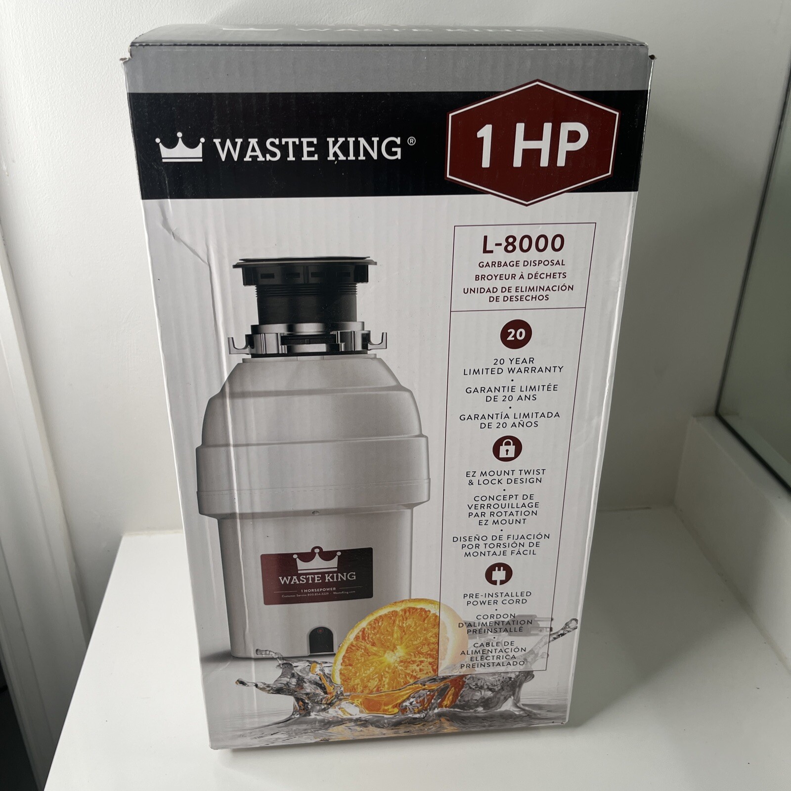 Waste King L-8000 Garbage Disposal Legend Series 1.0-Horsepower ...